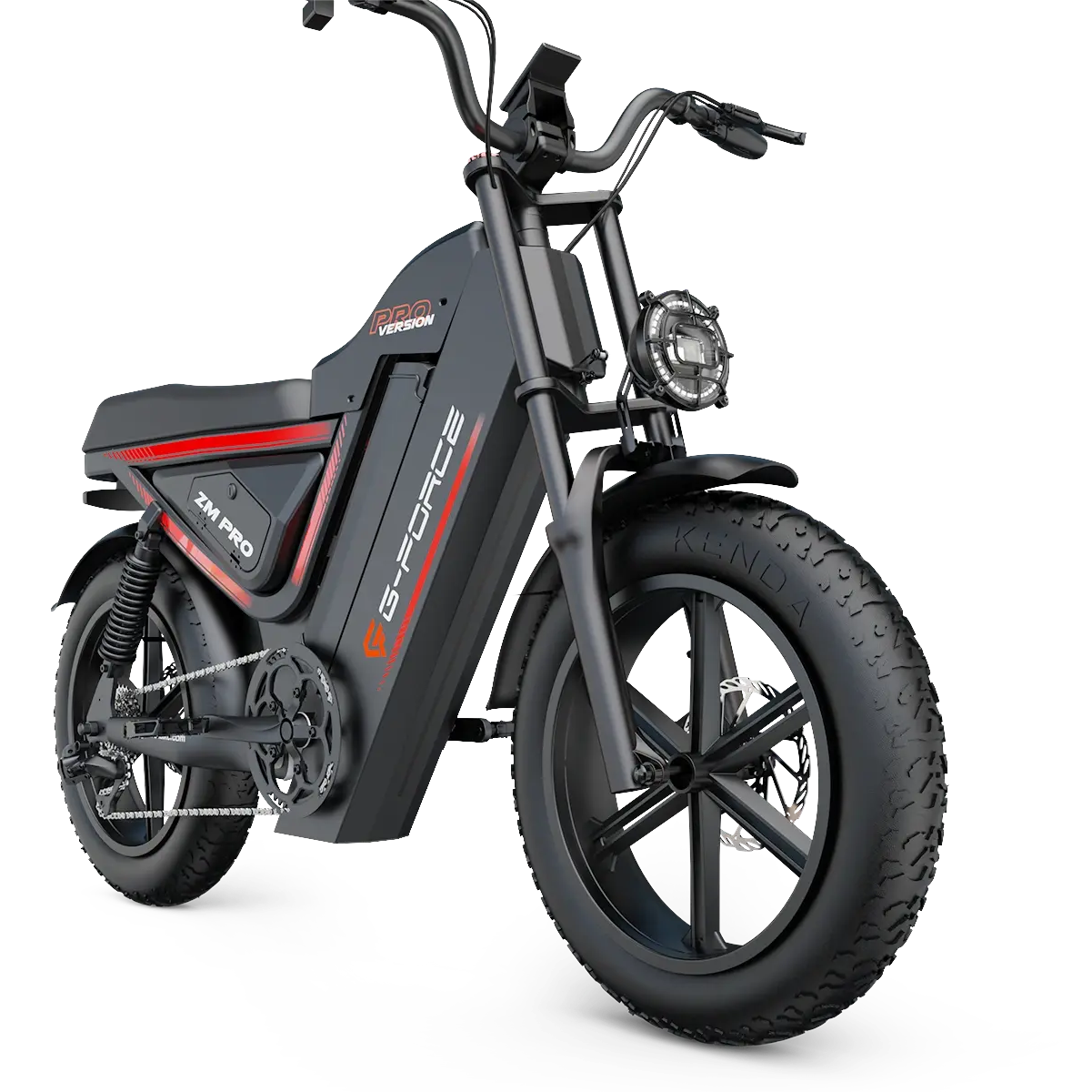 G-FORCE ZM PRO| 1500W Peak, 200-Mile, Full Suspension Fat Tire E-Bike ...